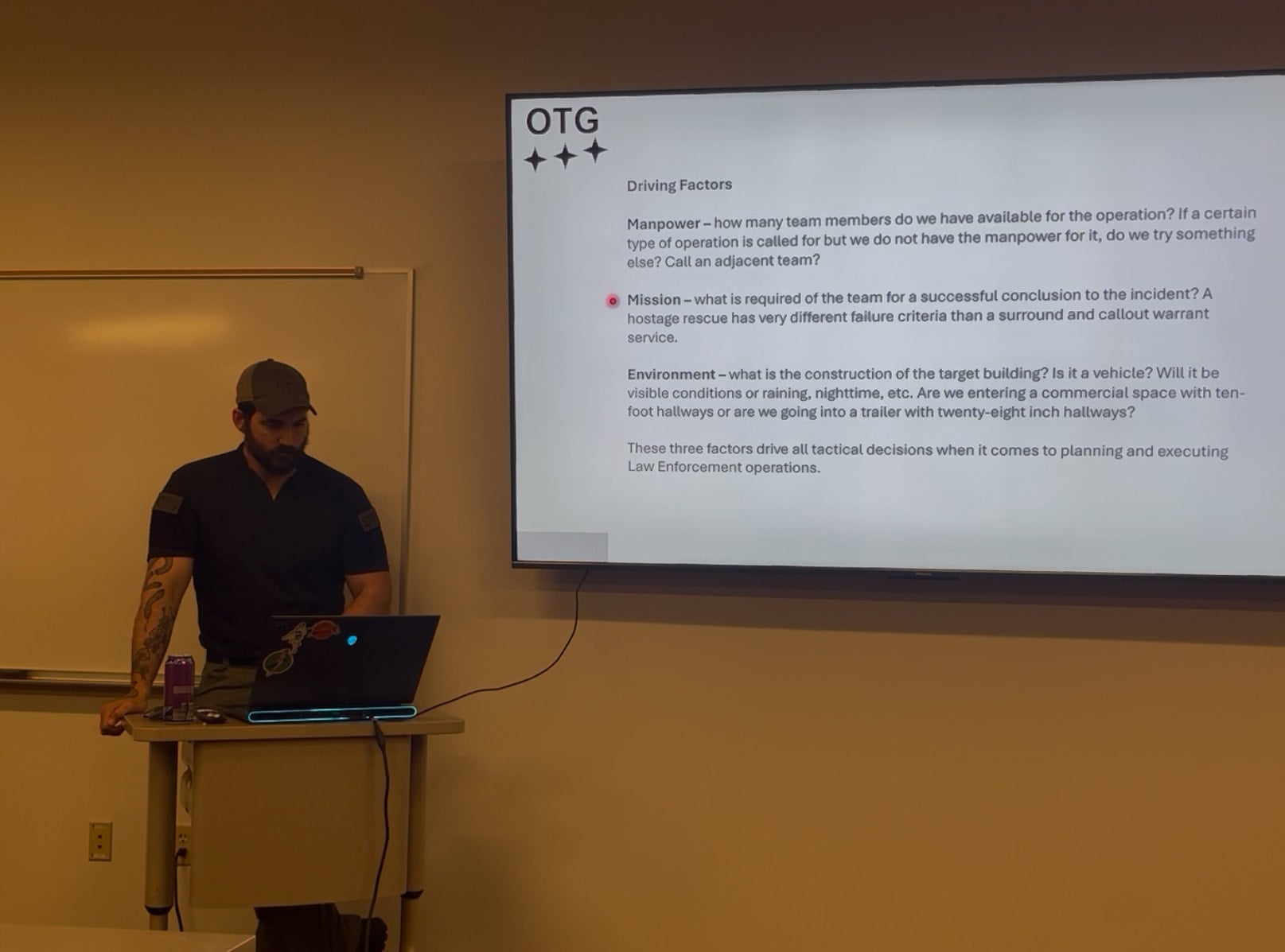 Lecture Series: CQB Principles | Orion Training Group, LLC